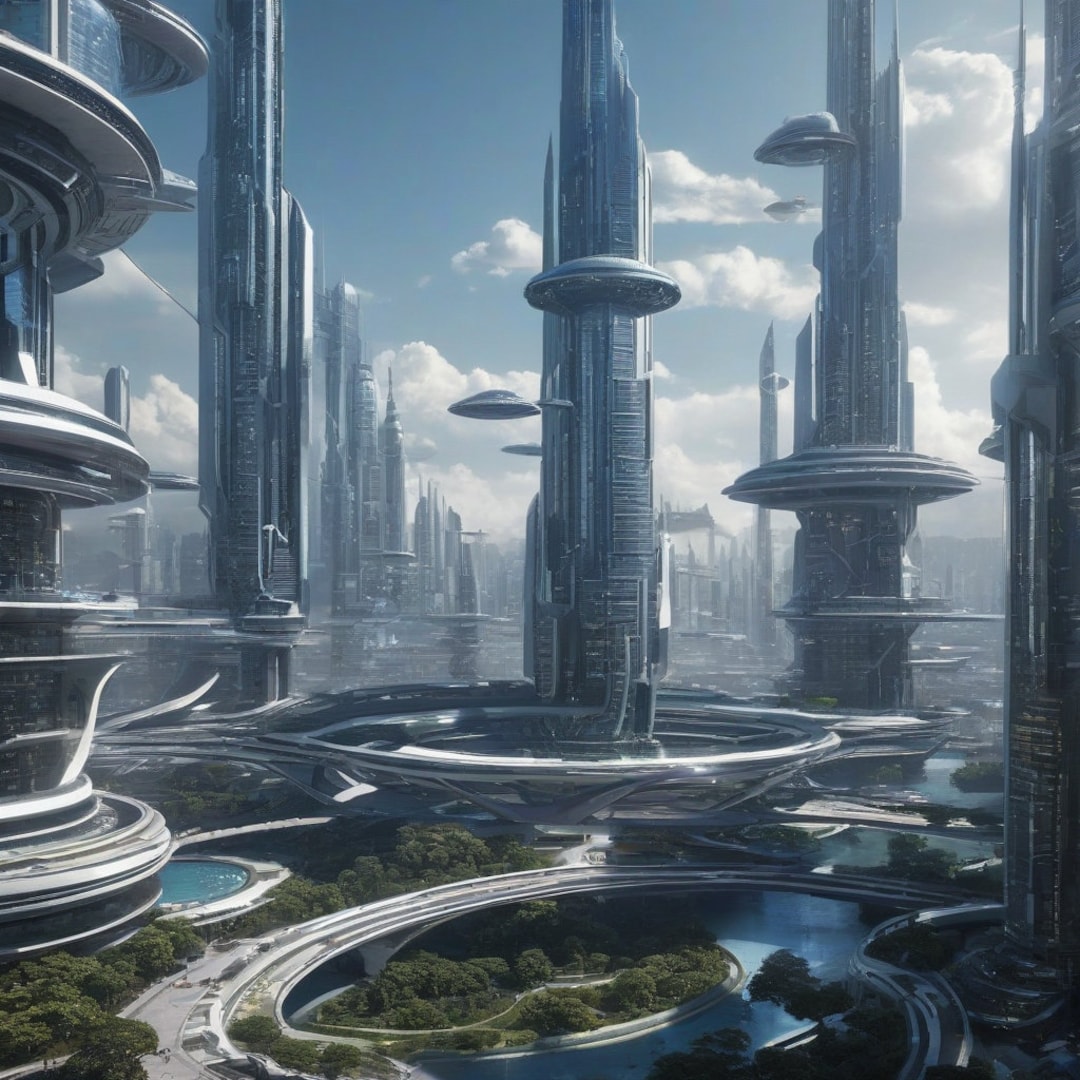 Futuristic City 2 - Etsy