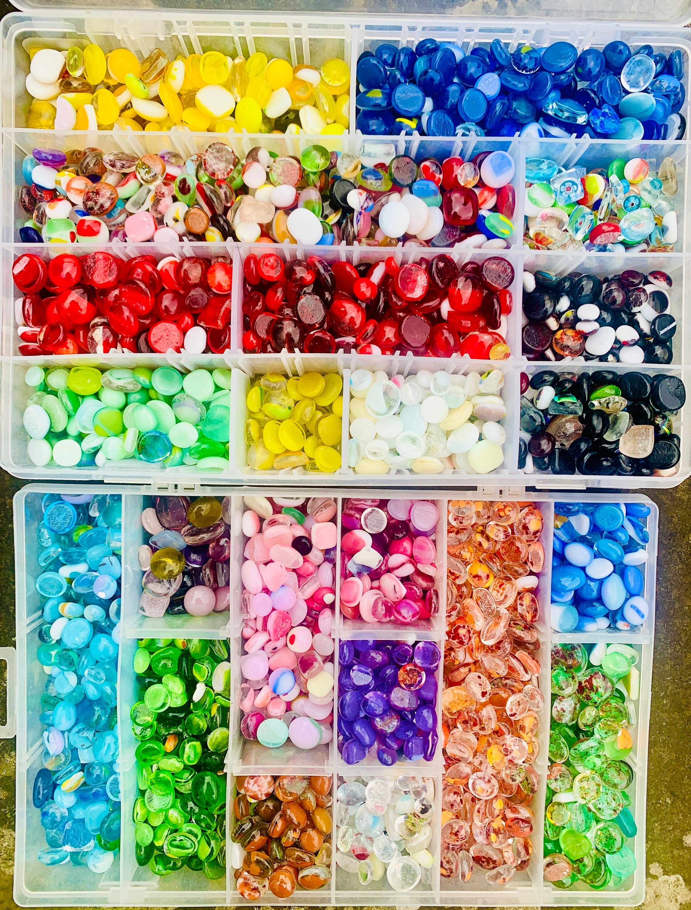 Fused Glass Pebbles, Perfect for Craft, Art and Mosaic Projects ...