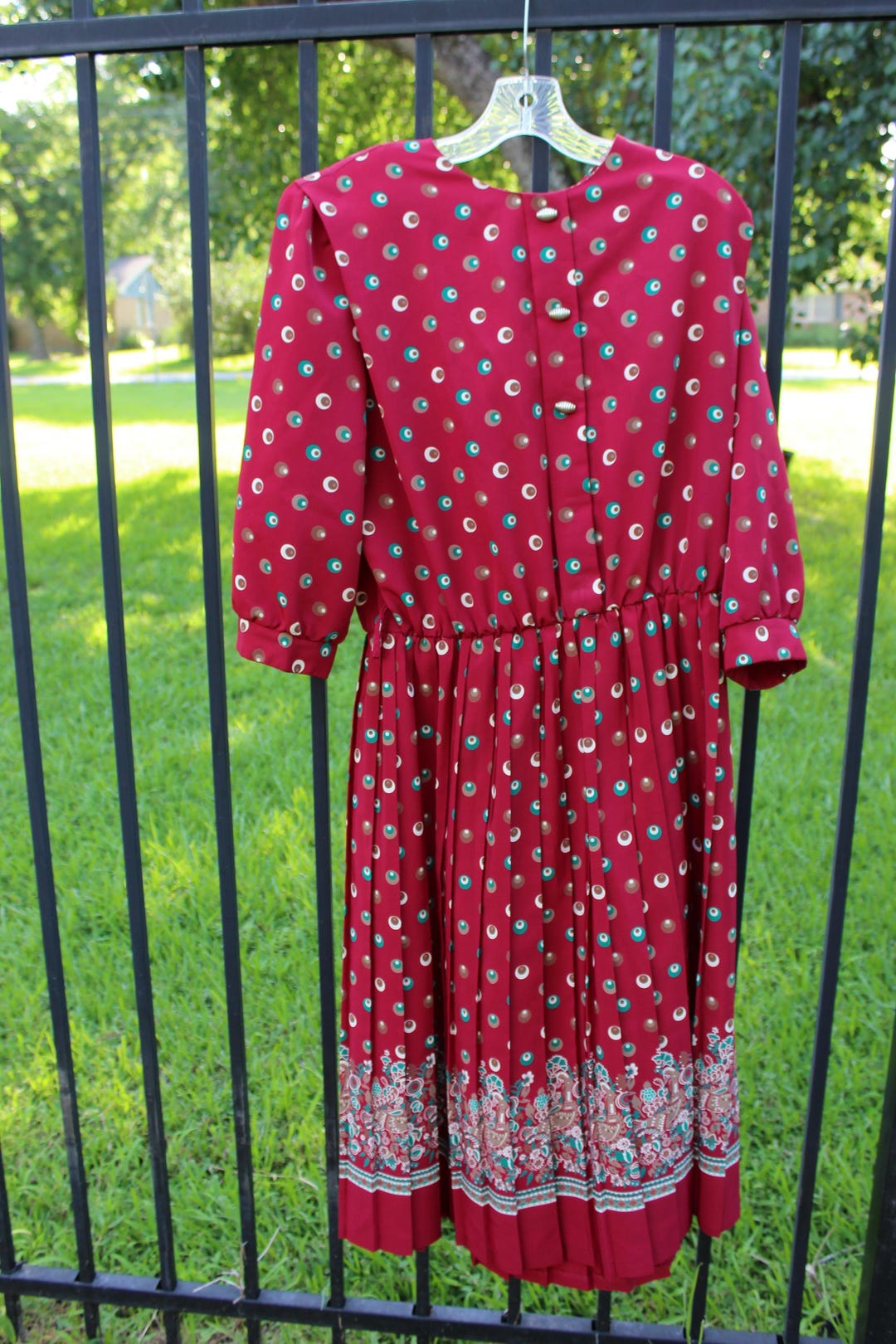 M/L Breli Originals Secretary 1980s Dress Modest Classic Geometric - Etsy
