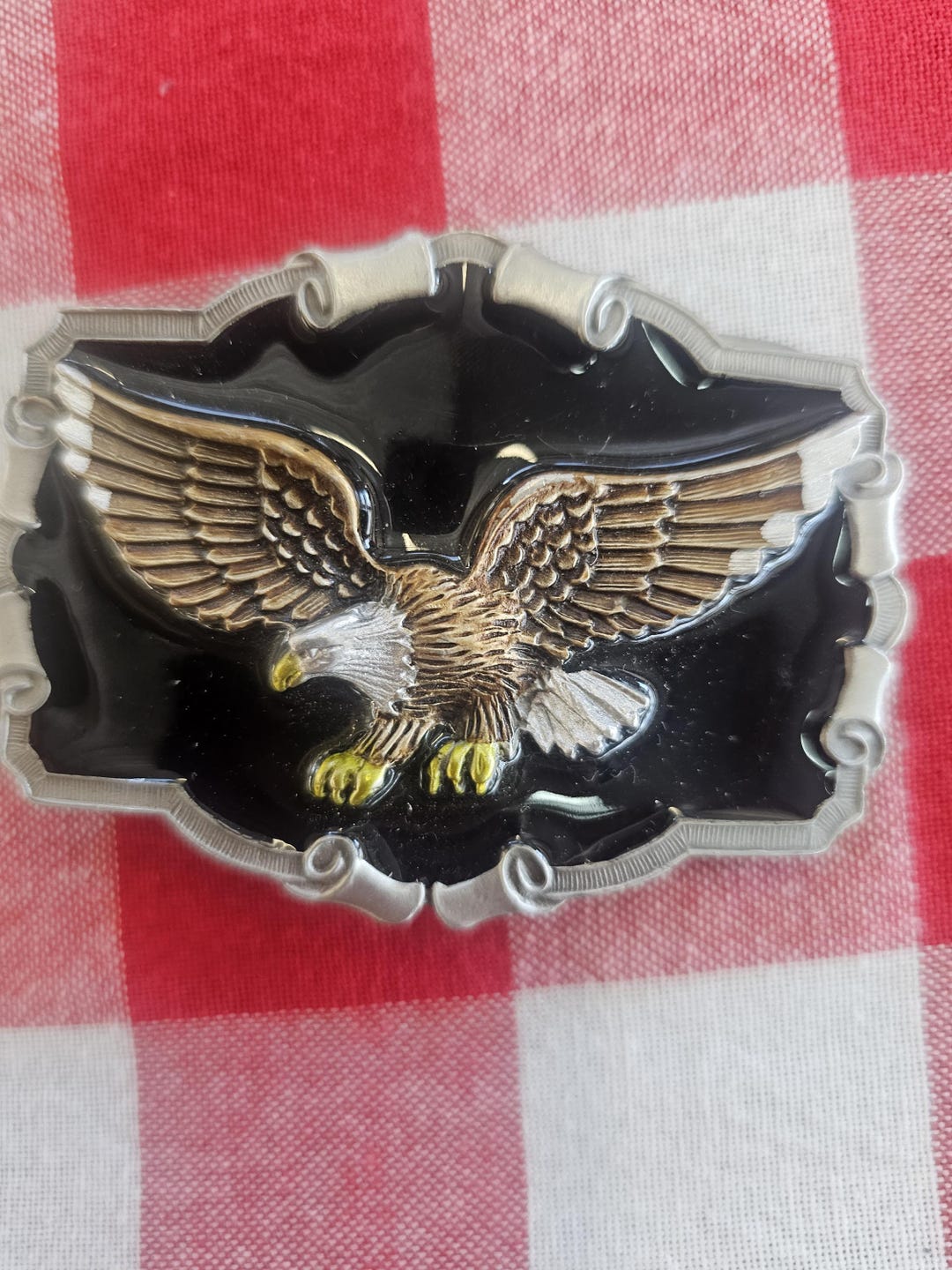 Vintage Great American Belt Buckle Eagle 1983 - Etsy