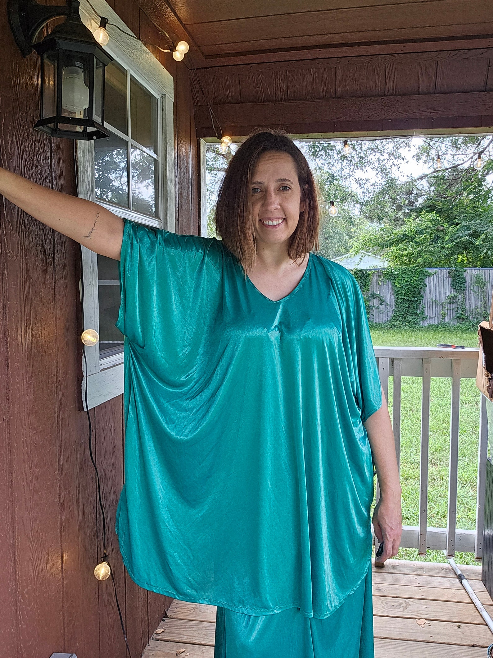2 Piece Vintage Skirt Set 70s 80s Slinky Fun Party Green Unbranded M/L ...