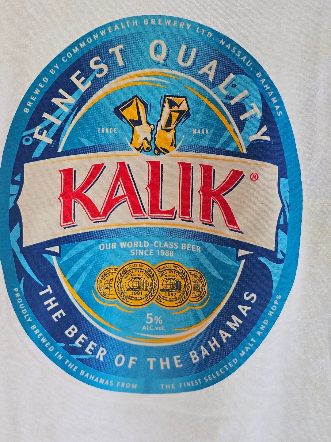 KALIK Beer Tshirt S/M Craft Kraft College Alcohol Cool Unique Graphic ...