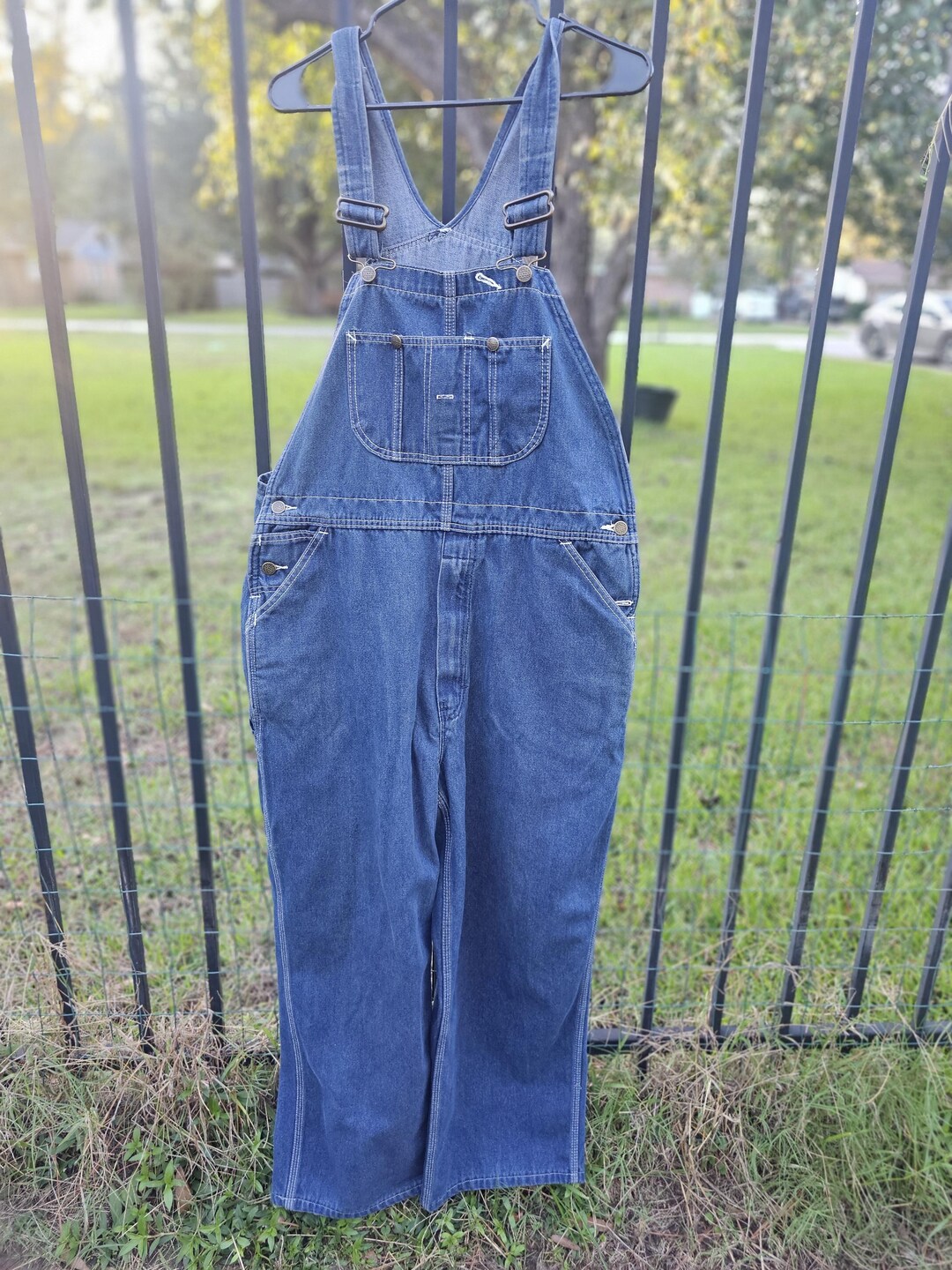Roebuck Vintage Overalls Dark Wash - Etsy