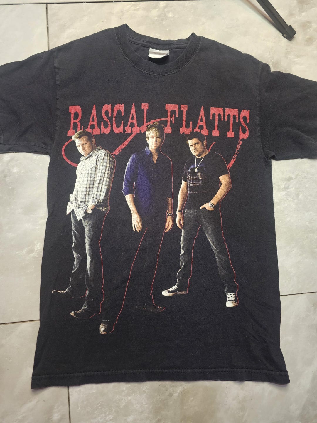 Rascal Flatts Vintage Concert Tshirt 2010 Country Black Tour Shirt ...