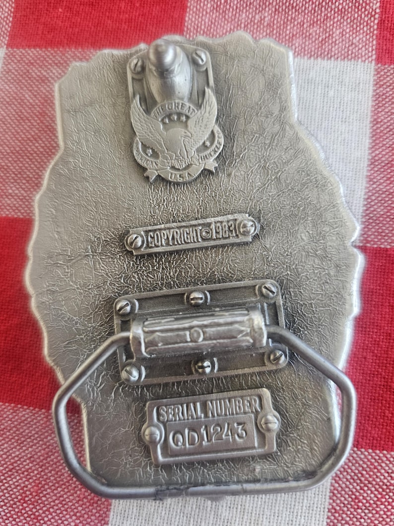 Vintage Great American Belt Buckle Eagle 1983 - Etsy