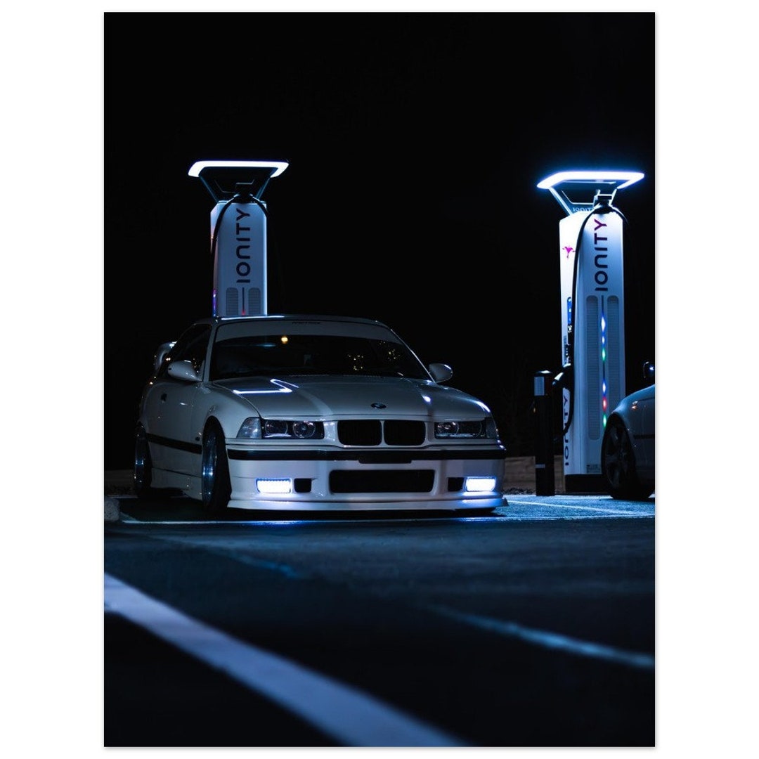 White E36 BMW Premium Matte Paper Poster - Etsy