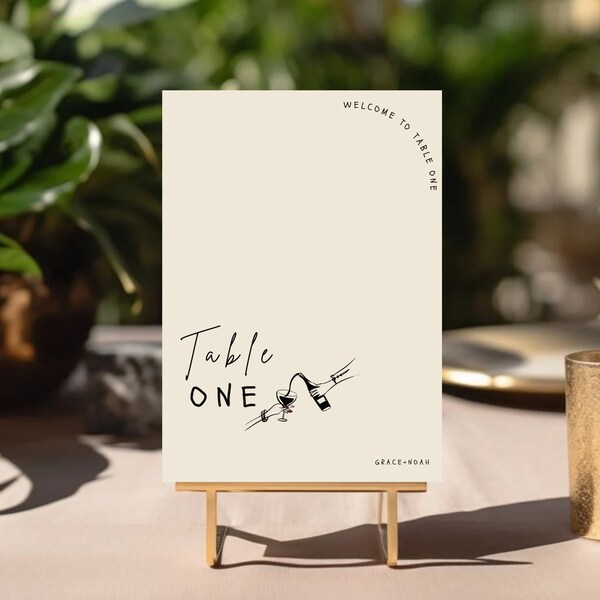 Cute Wedding Table Numbers - Etsy