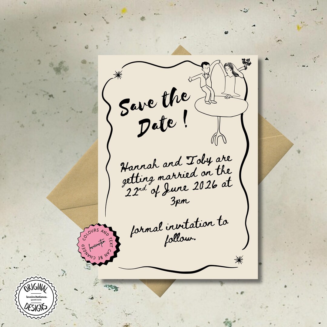 Save the Date Template Printable Save the Dates Editable Wedding ...