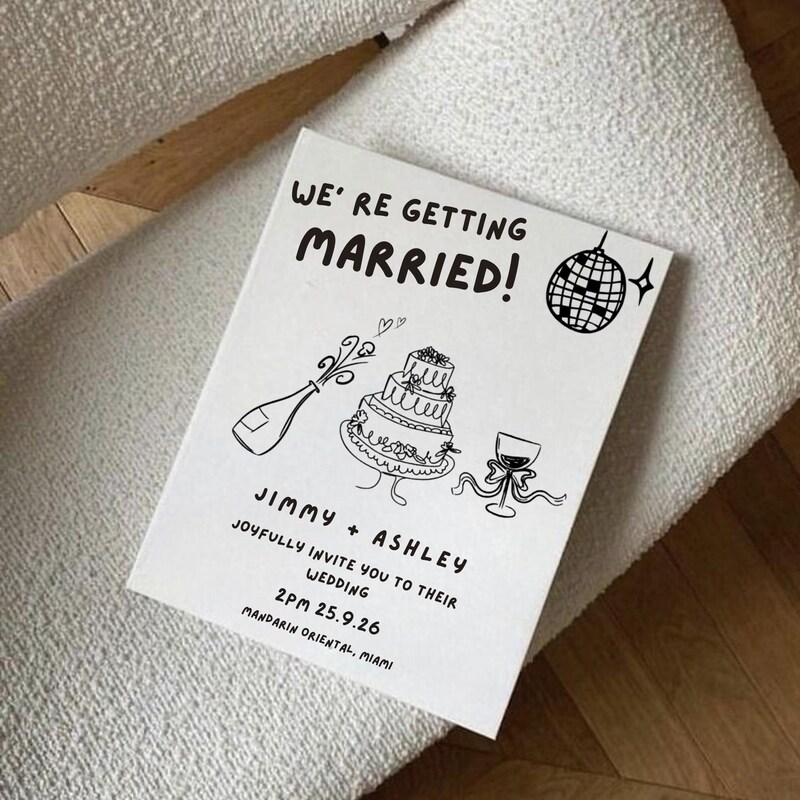 Unique Wedding Invite - Etsy