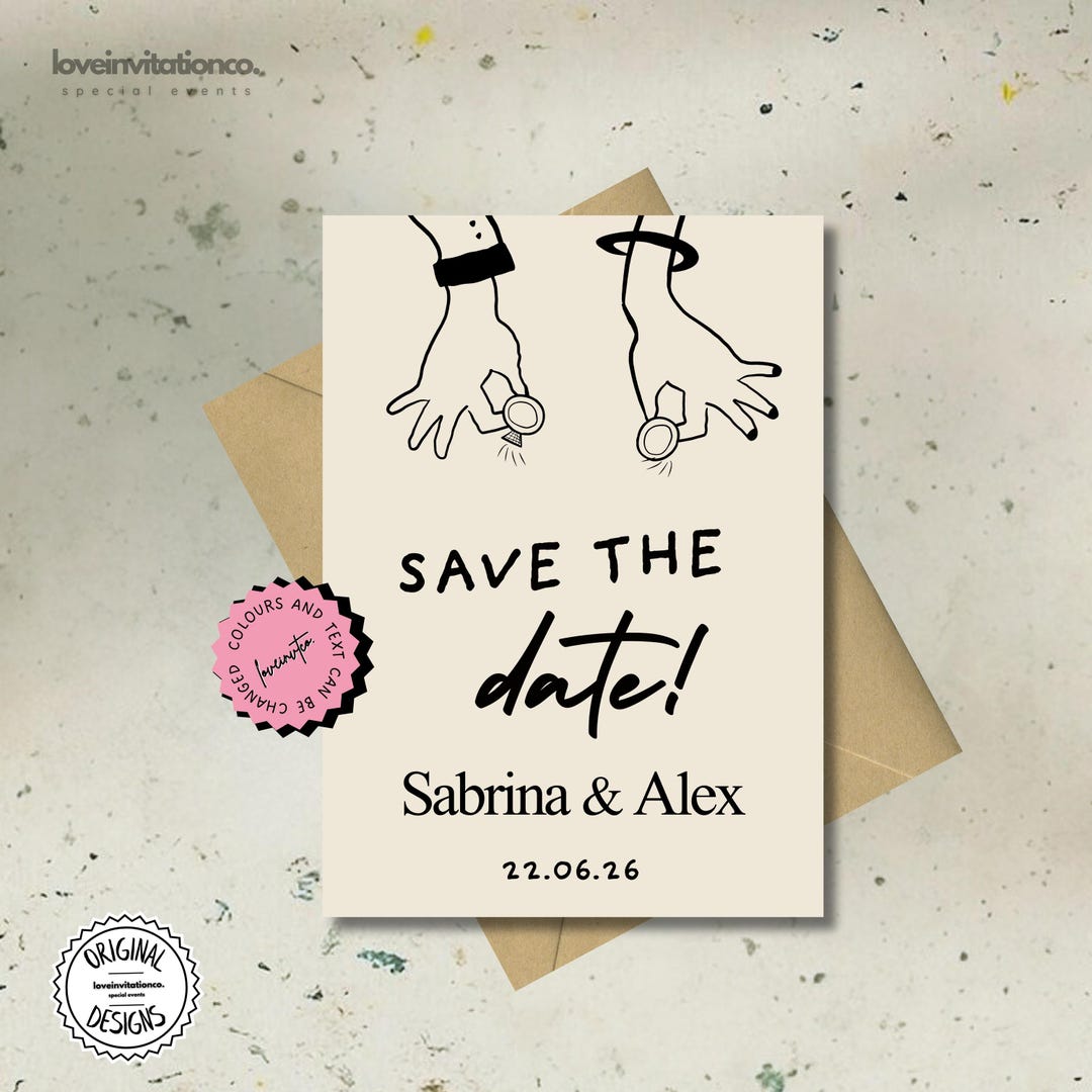Save the Date Template Printable Save the Dates , Editable Wedding ...