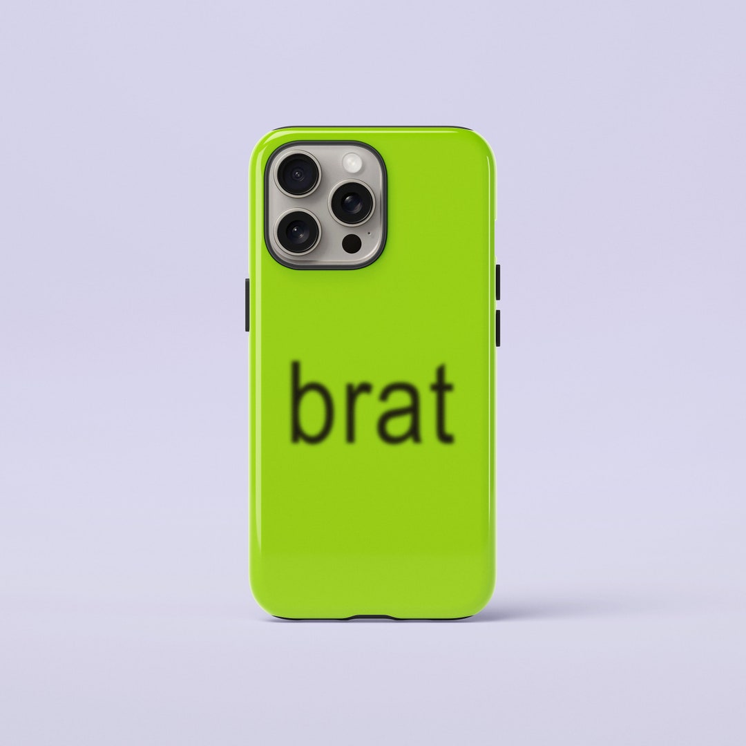 Personalized Charli XCX Brat Album Cover Phone Case, Blurred Brat, Cult ...