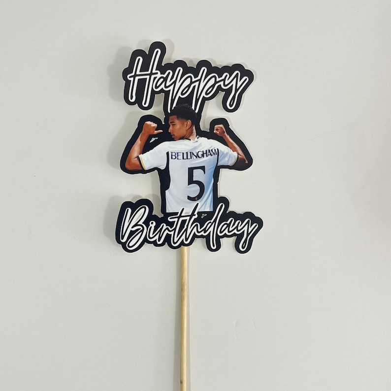Jude Bellingham Happy Birthday Cake Topper | Football Theme Birthday - Etsy