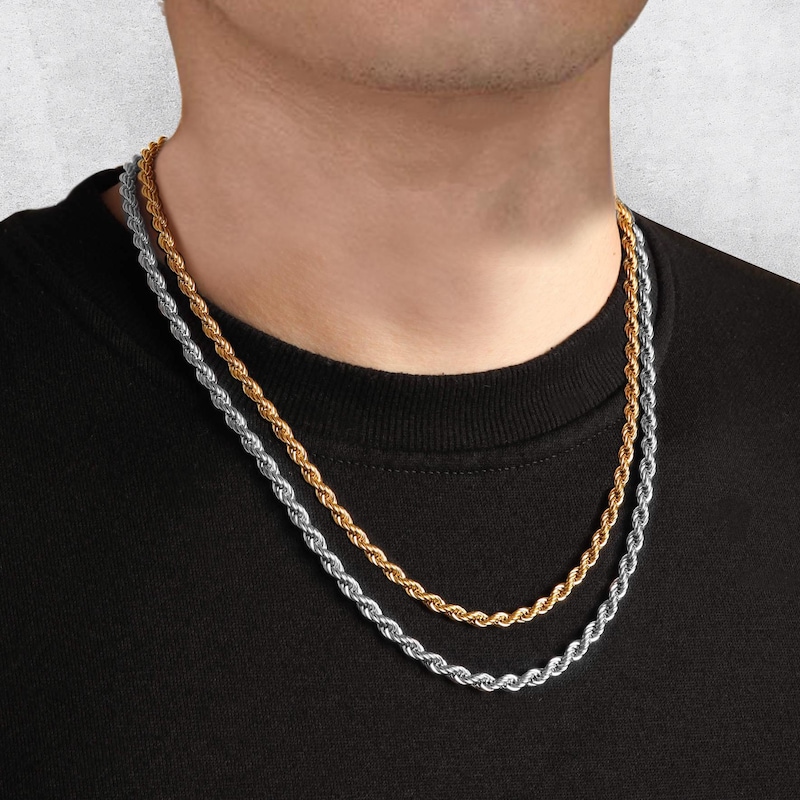 Mens Silver and Gold Chains - Etsy