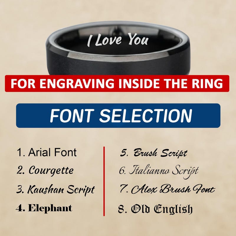 Engraved Ring - Etsy