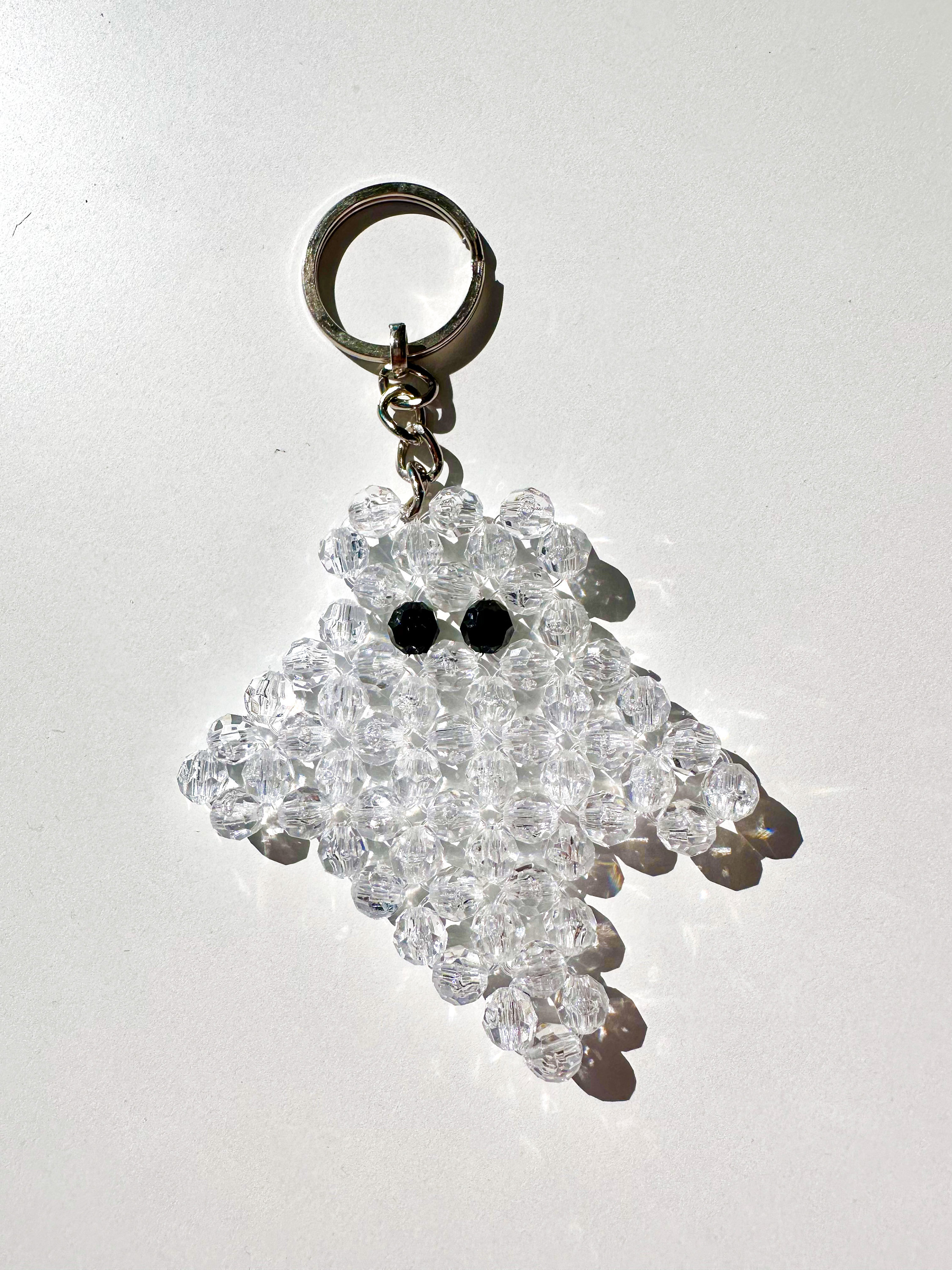 Spooky Halloween Beaded Keychain, Pumpkin Keyring, Halloween ...