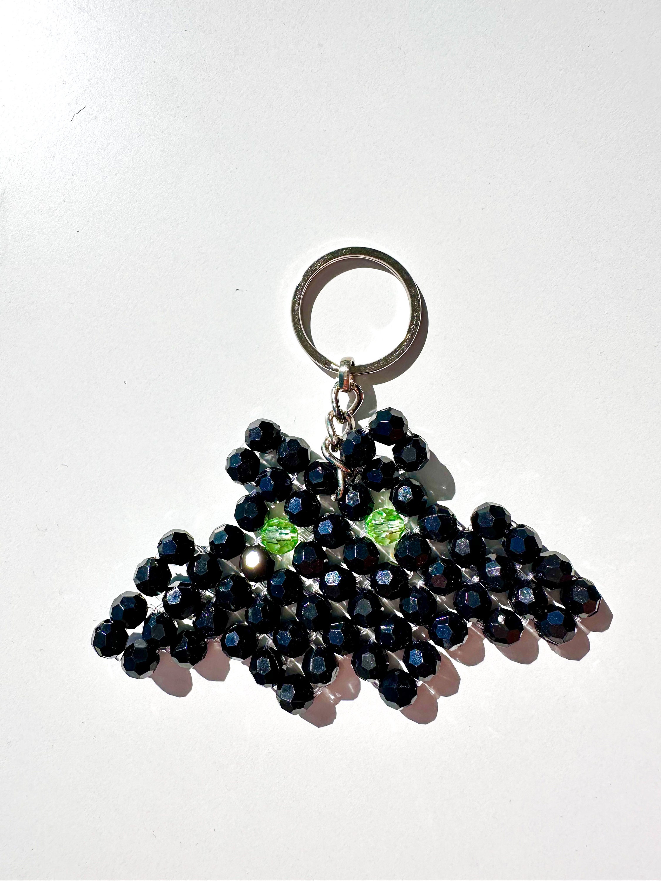 Spooky Halloween Beaded Keychain, Pumpkin Keyring, Halloween ...
