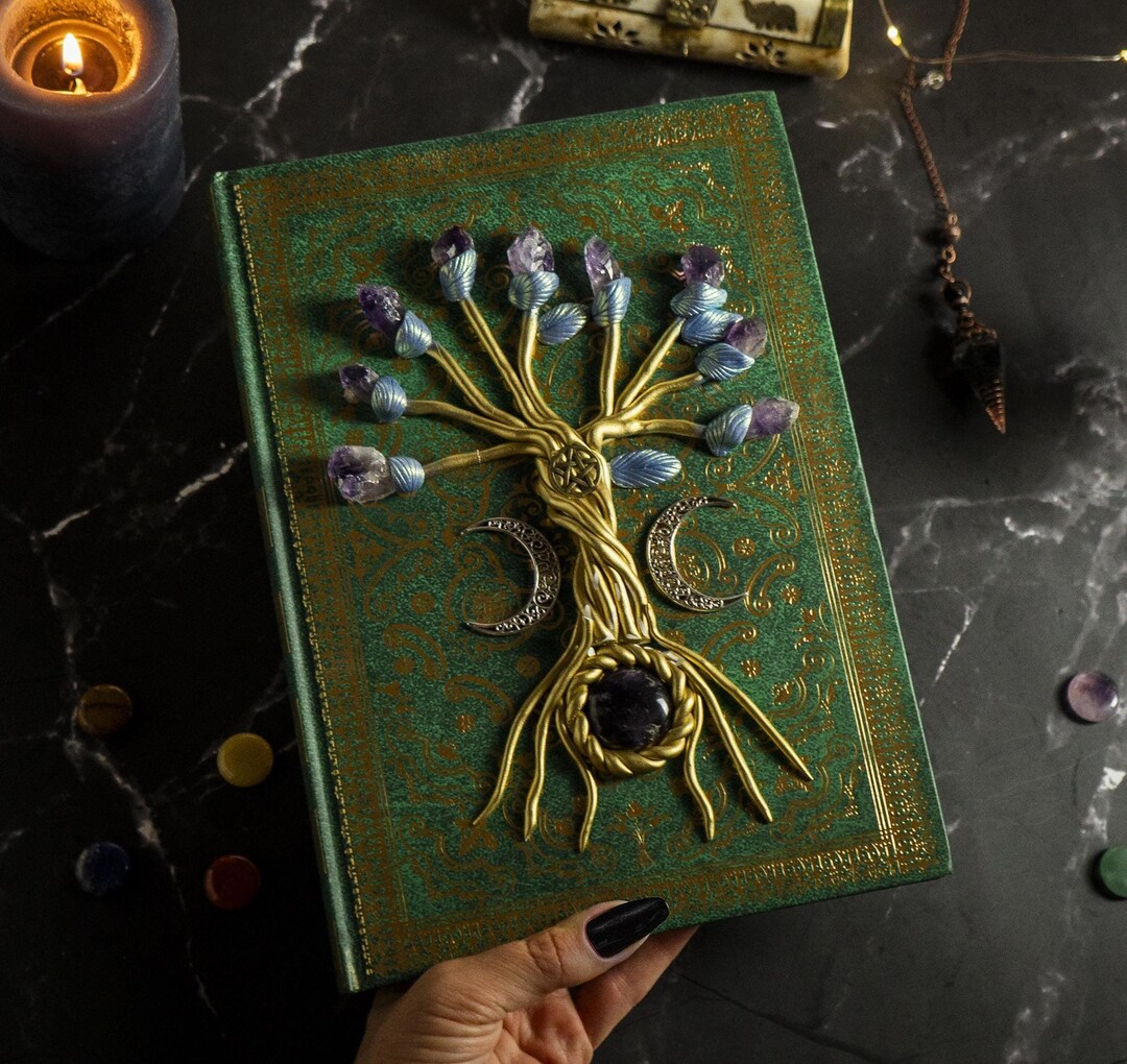 Blank Spell Book, Book of Shadows, Tree of Life Handmade Journal ...