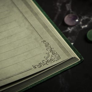 Golden Witchcraft Spell Book Notebook, Vintage Magic Journal With Stone ...