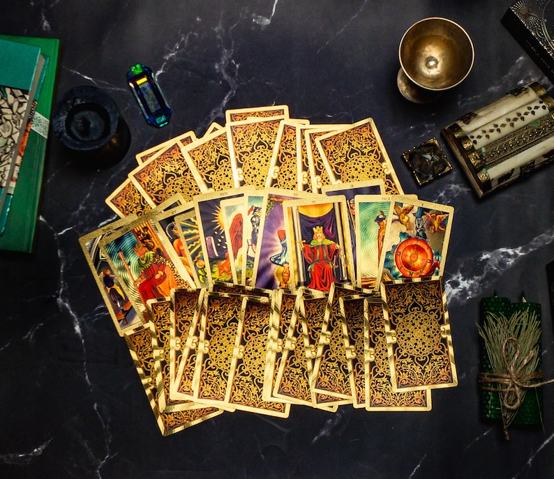 Tarot Gift for Her, Tarot Deck With Guidebook, Fancy Tarot Cards, Rider ...