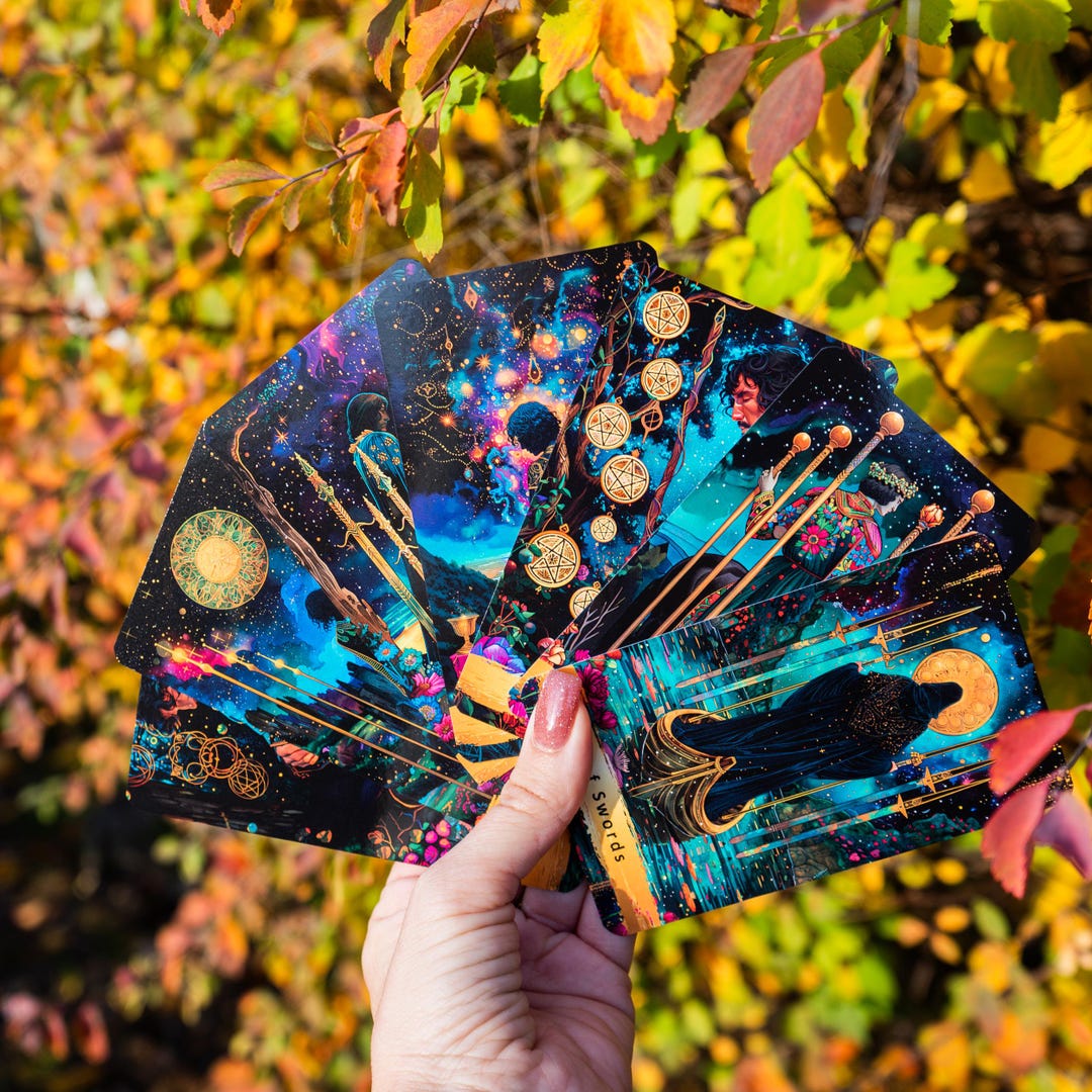 Cosmic Tarot Deck for Dreamers, Galaxy-inspired Tarot, 78 Cards With ...