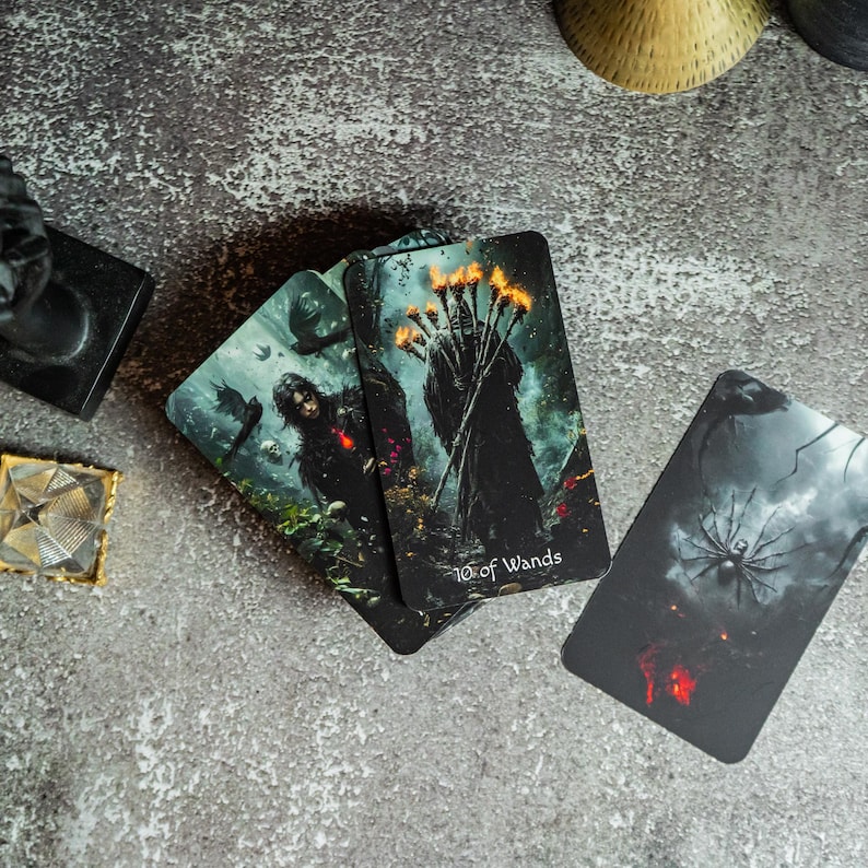 Gothic Horrortarot Deck, 78 Mystic Horror Cards With QR Guidebook ...