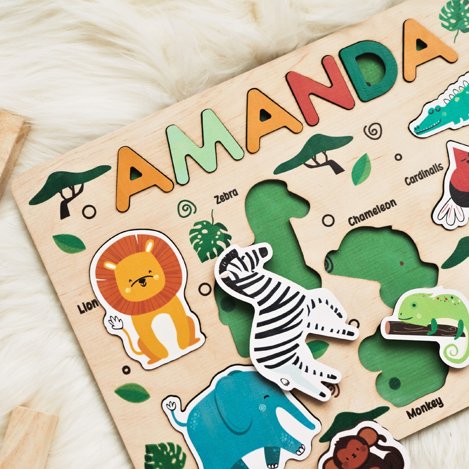 Sea Animals Name Puzzle, Busy Board, Toddler Montessori Toys, Baby ...