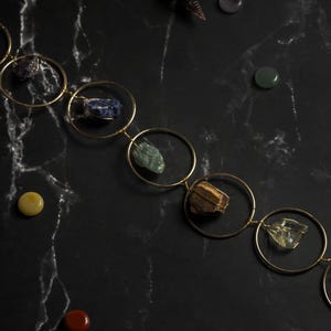 7 Chakras Crystal Stone Hanging, Boho Suncatcher Home Decor, Natural ...