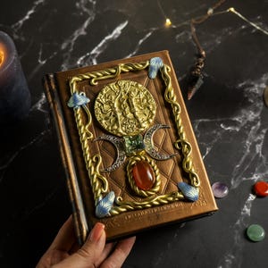 Blank Spell Book, Book of Shadows, Tree of Life Handmade Journal ...