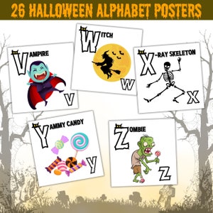 Png,svg,halloween Classroom Decoration, Halloween Alphabet, Halloween ...