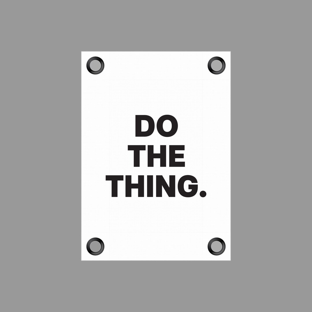 Do the Thing (mini) Vinyl Banner - Etsy
