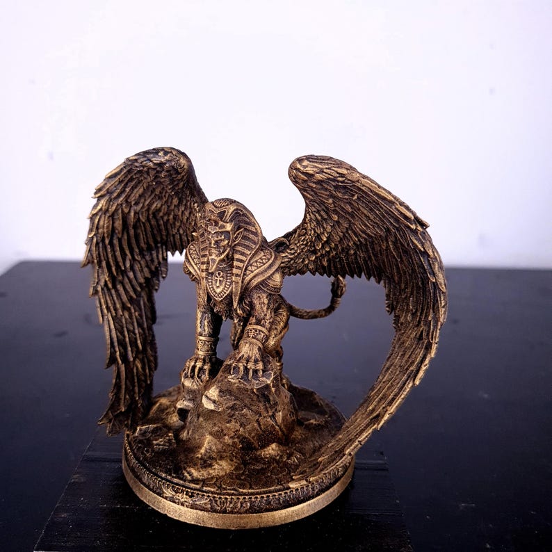 SPHINX Egyptian Deity Statue - Decoration - Statuette for Pagan Altar ...