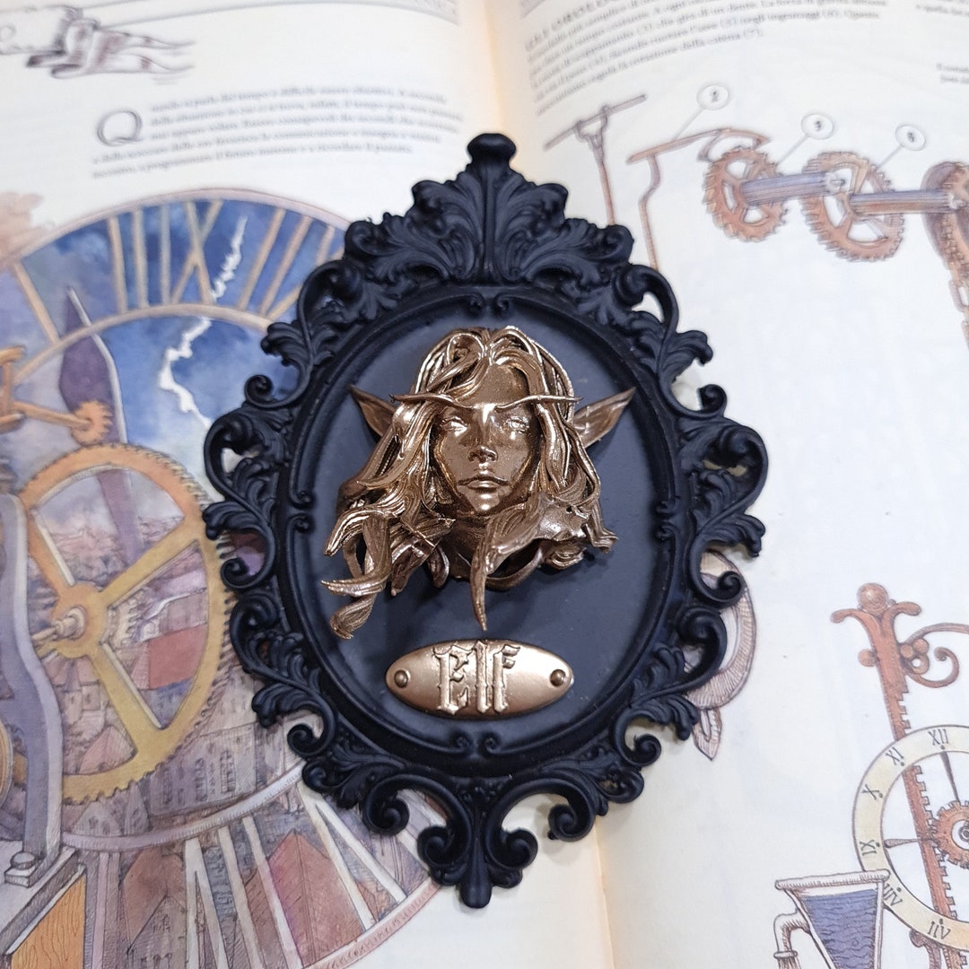 Elf Fantasy Creatures D&D Baldur's Gate Wall Decor 3D Frame Gothic Wall ...