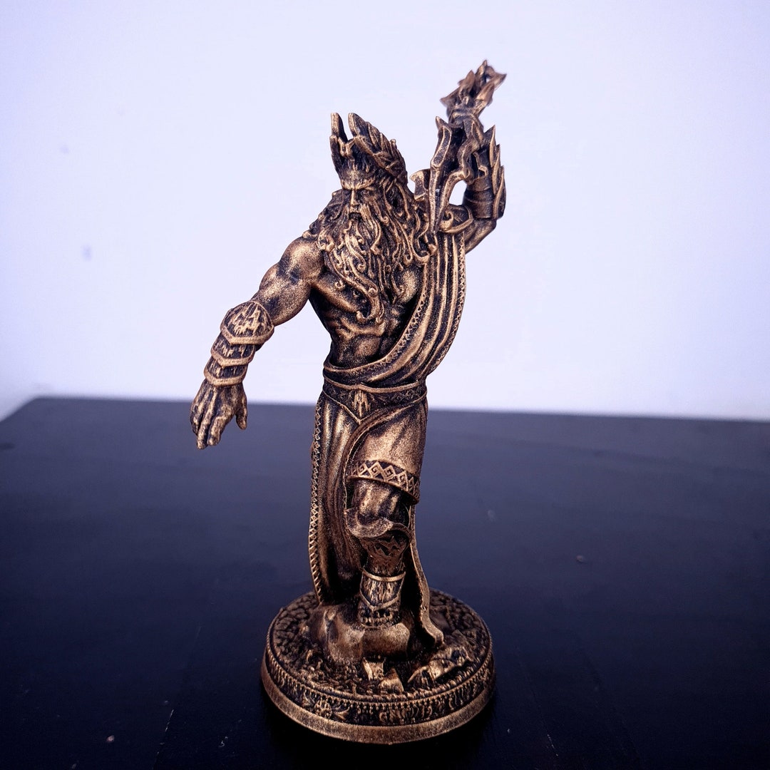 Statue Zeus Jupiter Tinia God of Thunder King of Olympus Statuette for ...