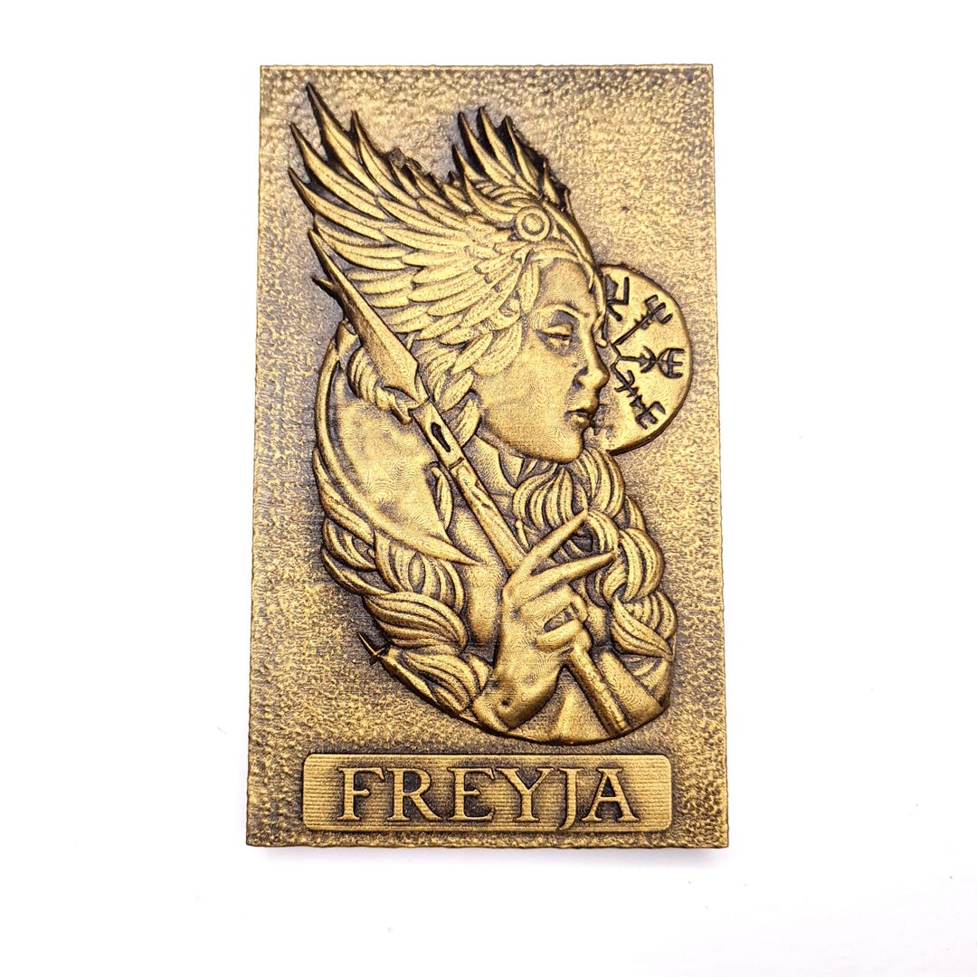 Freia Or Freyja 3d Wall Decor Norse Viking Mythology Goddess Of