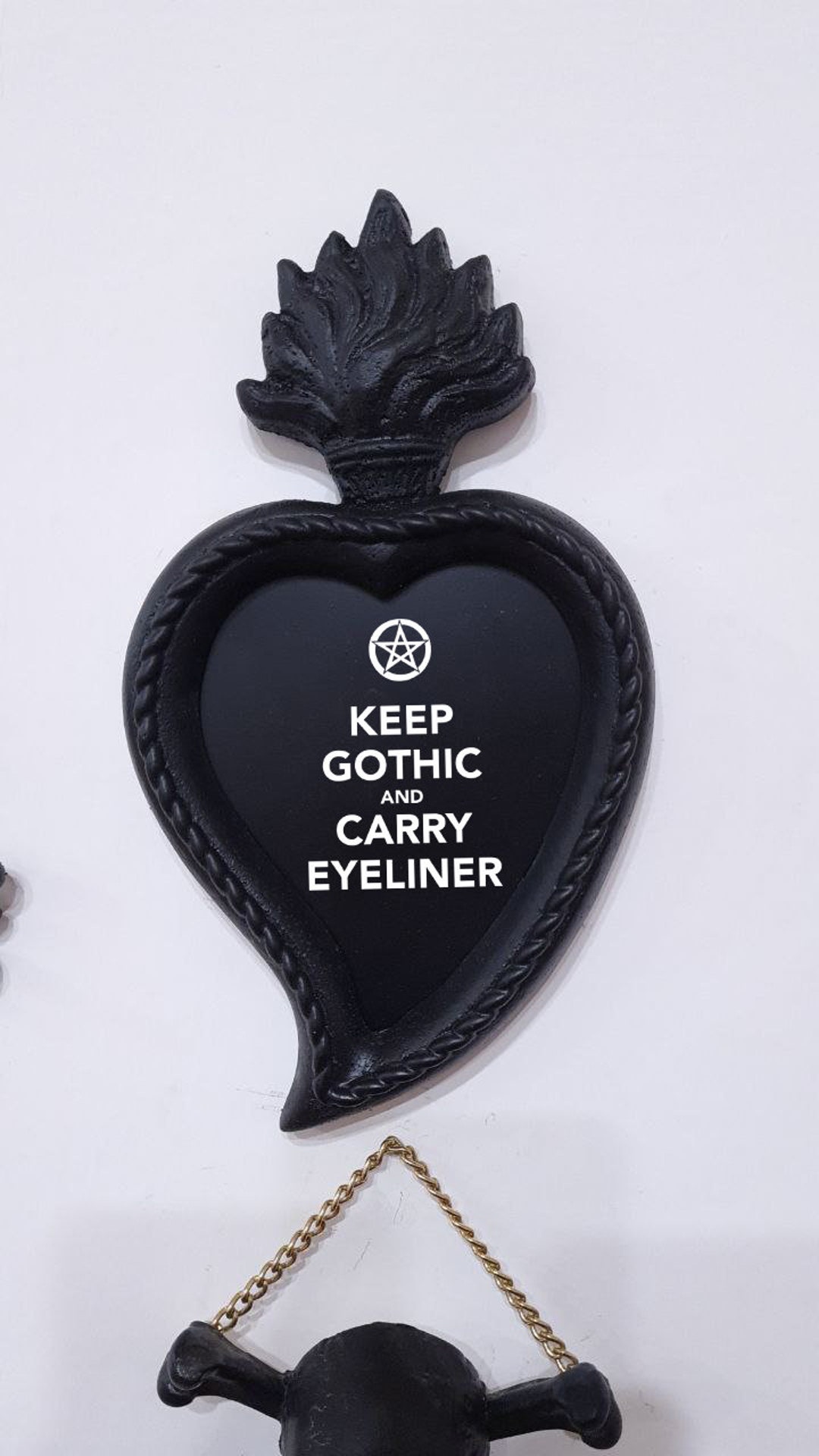 Wall Decoration Ex Voto Frame Keep Gothic and Carry Eyeliner Aesthetic ...