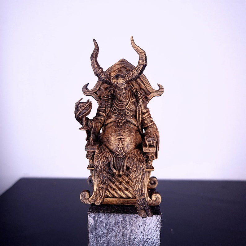 Mammon Statue Demon Tempter Wealth Demonology Satanism Statuette for ...