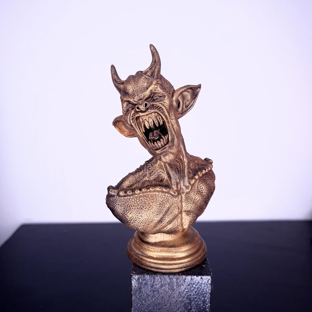 Samael Bust Statue - Demon - Demonology - Satanism - Satanic Altar ...