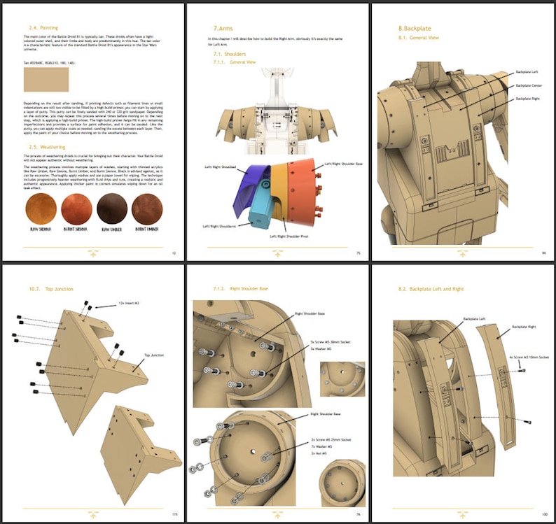 B1-series Battle Droid Life Size Printable Fan Art STL File Set - Etsy