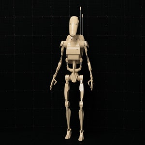 B1-series Battle Droid Life Size Printable Fan Art STL File Set - Etsy