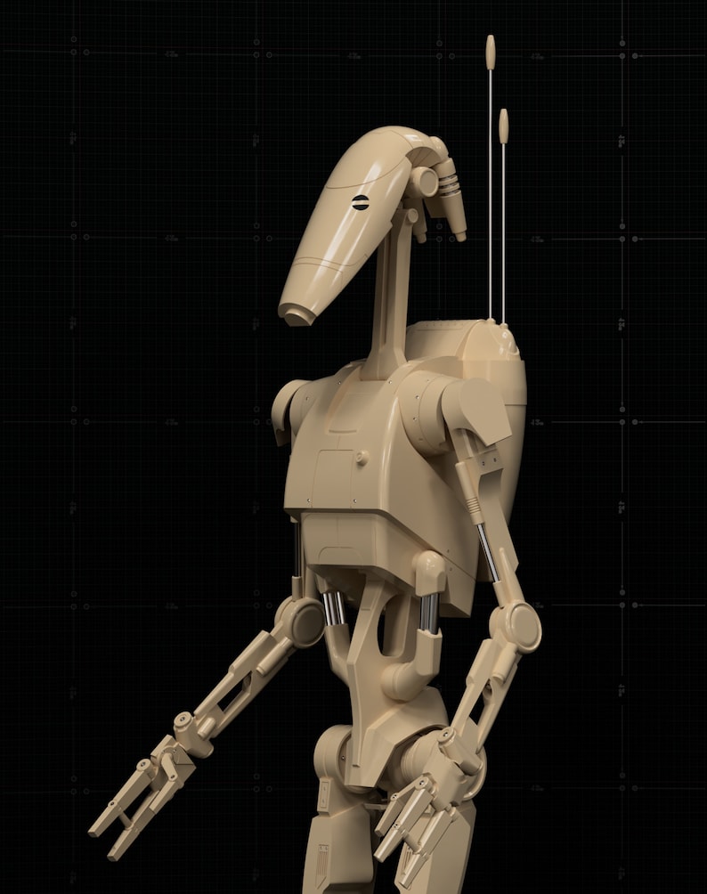 B1-series Battle Droid Life Size Printable Fan Art STL File Set - Etsy