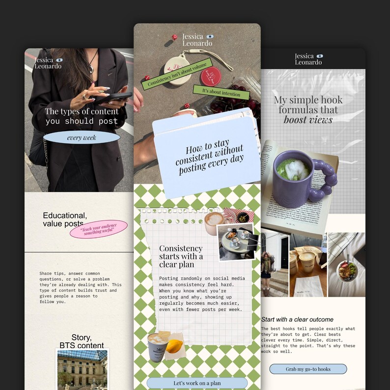 Modelo de newsletter em estilo scrapbook pastel - Mailchimp, Klaviyo ...