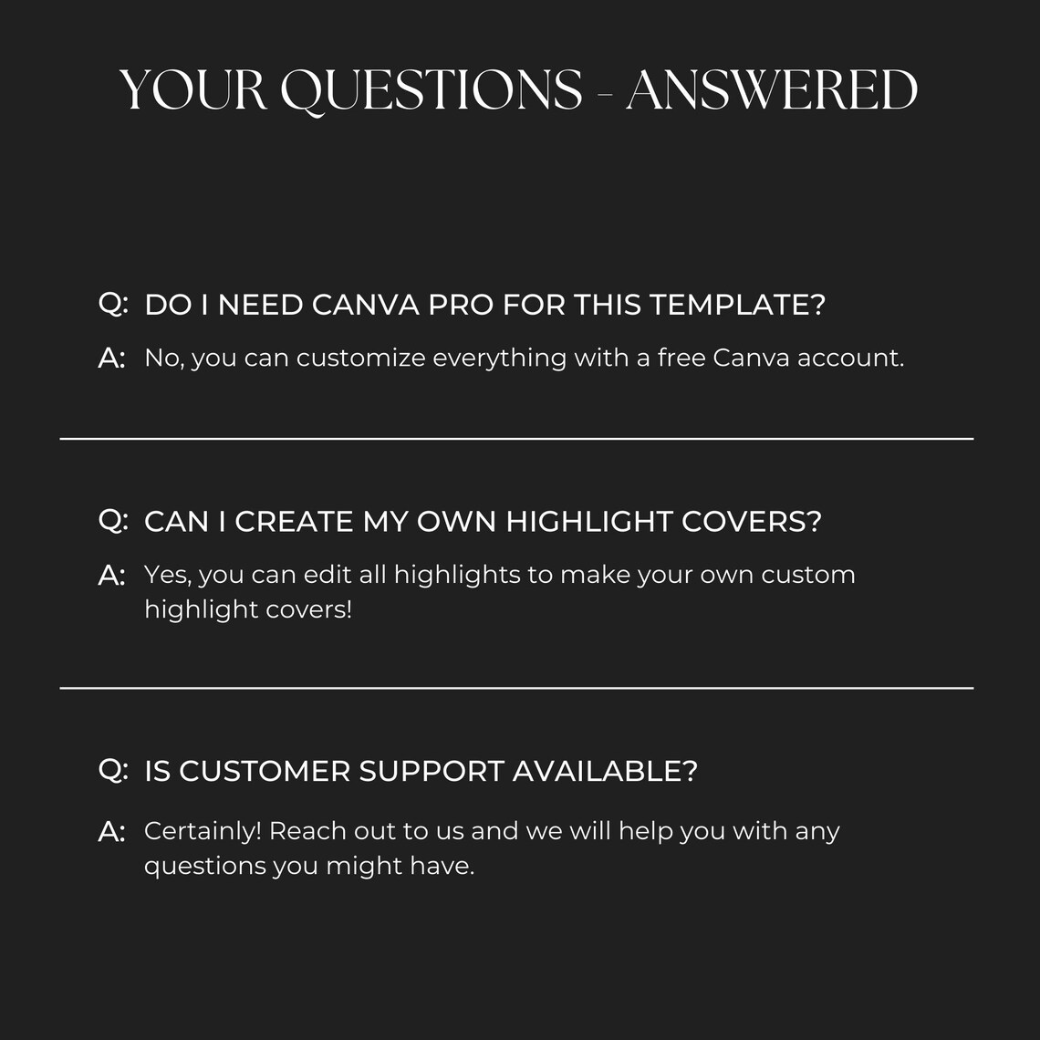 Elegant Skincare Instagram Highlight Cover Templates for Canva ...