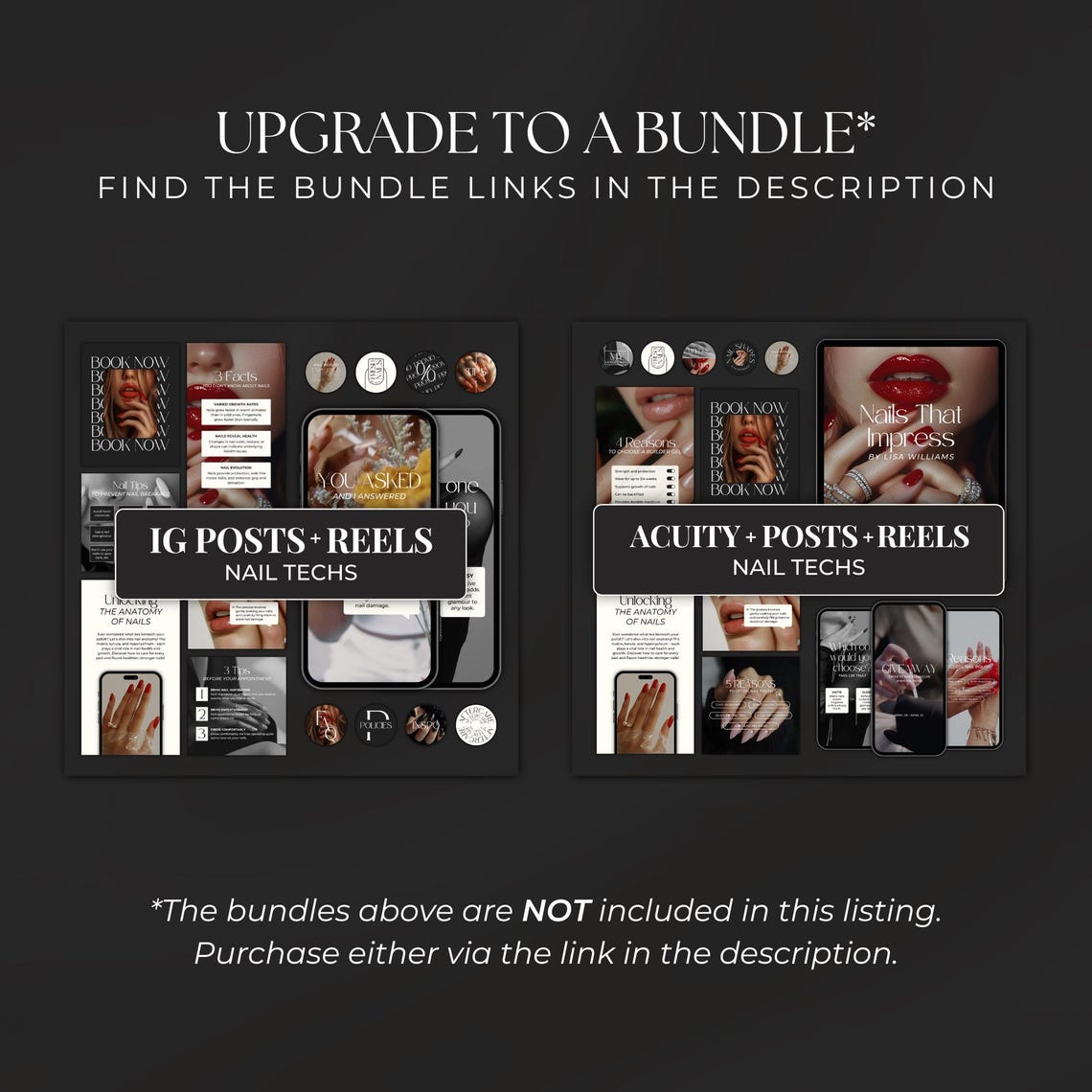 Instagram Highlight Covers for Canva, IG Highlight Covers for Nail ...