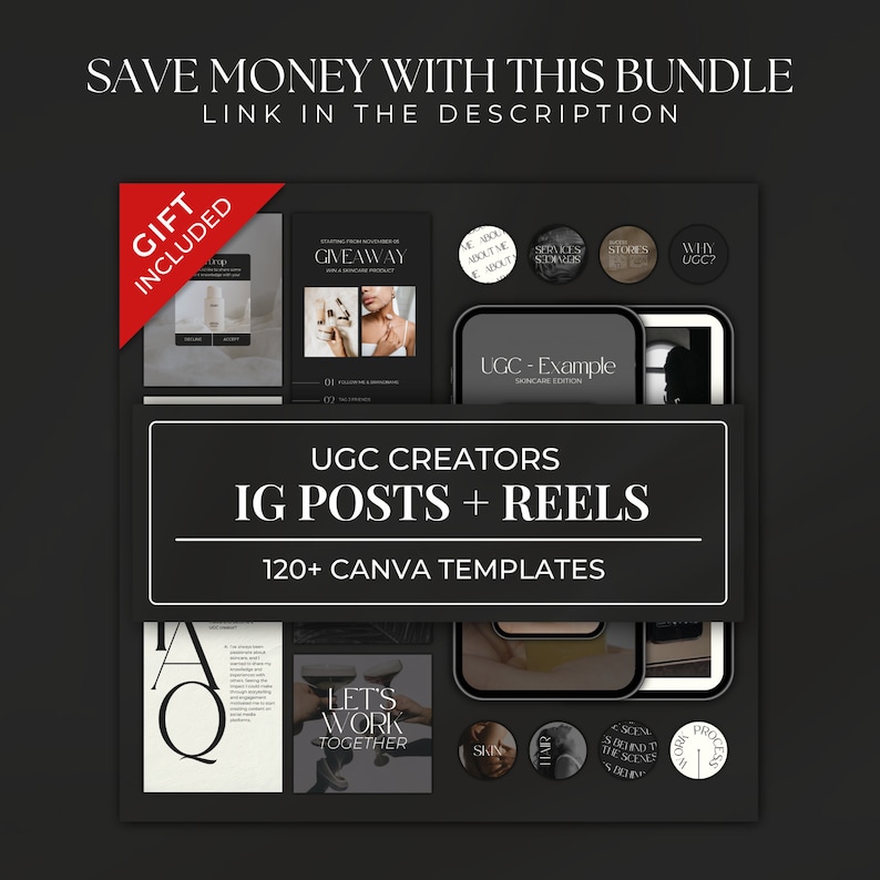 Instagram Highlight Covers for Canva, IG Highlight Covers for UGC ...