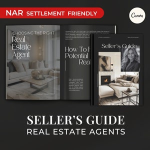 Real Estate Sellers Guide, Canva Template, Realtor Marketing, Real ...