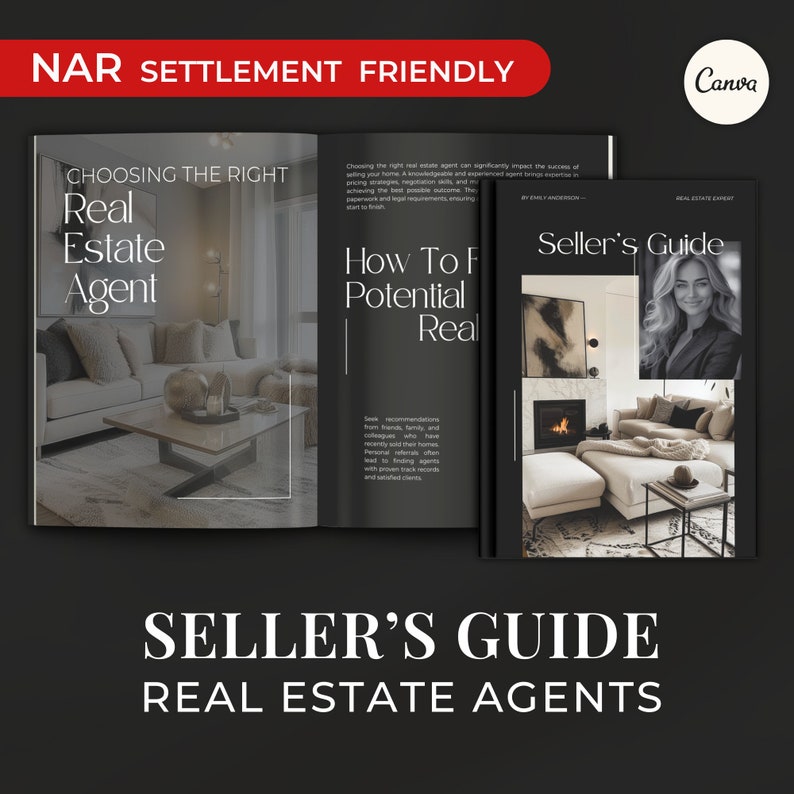 Real Estate Sellers Guide, Canva Template, Realtor Marketing, Real ...