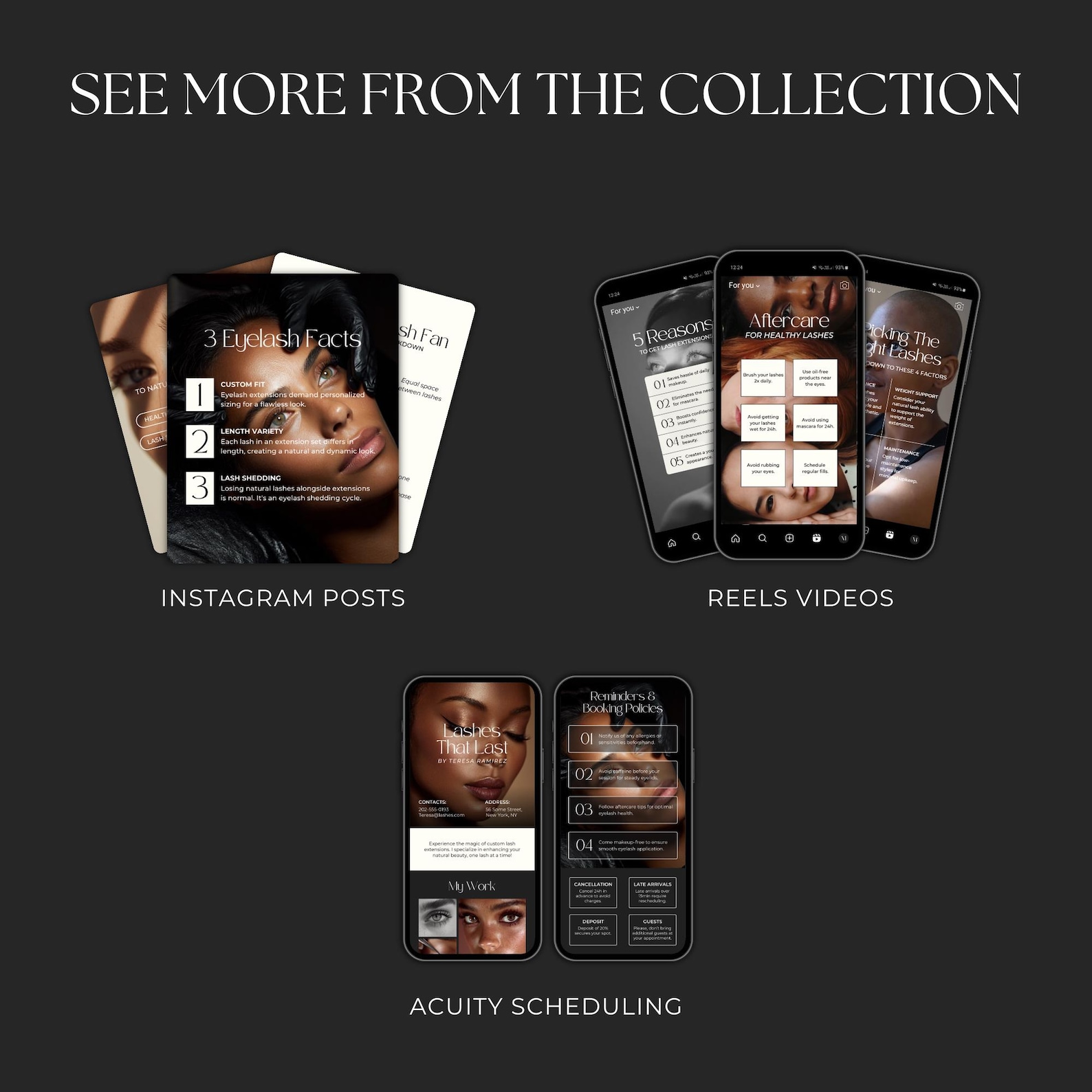 Instagram Highlight Covers for Canva, IG Highlight Covers for Lash ...