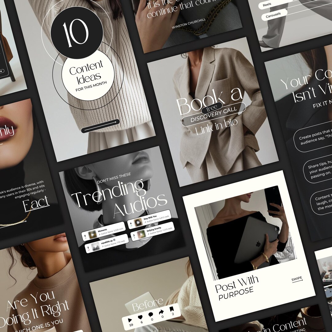 Instagram Posts, Stories, Carousels for Social Media Managers, Virtual ...