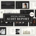 Social Media Audit Report Canva Template, Digital Marketing Template ...