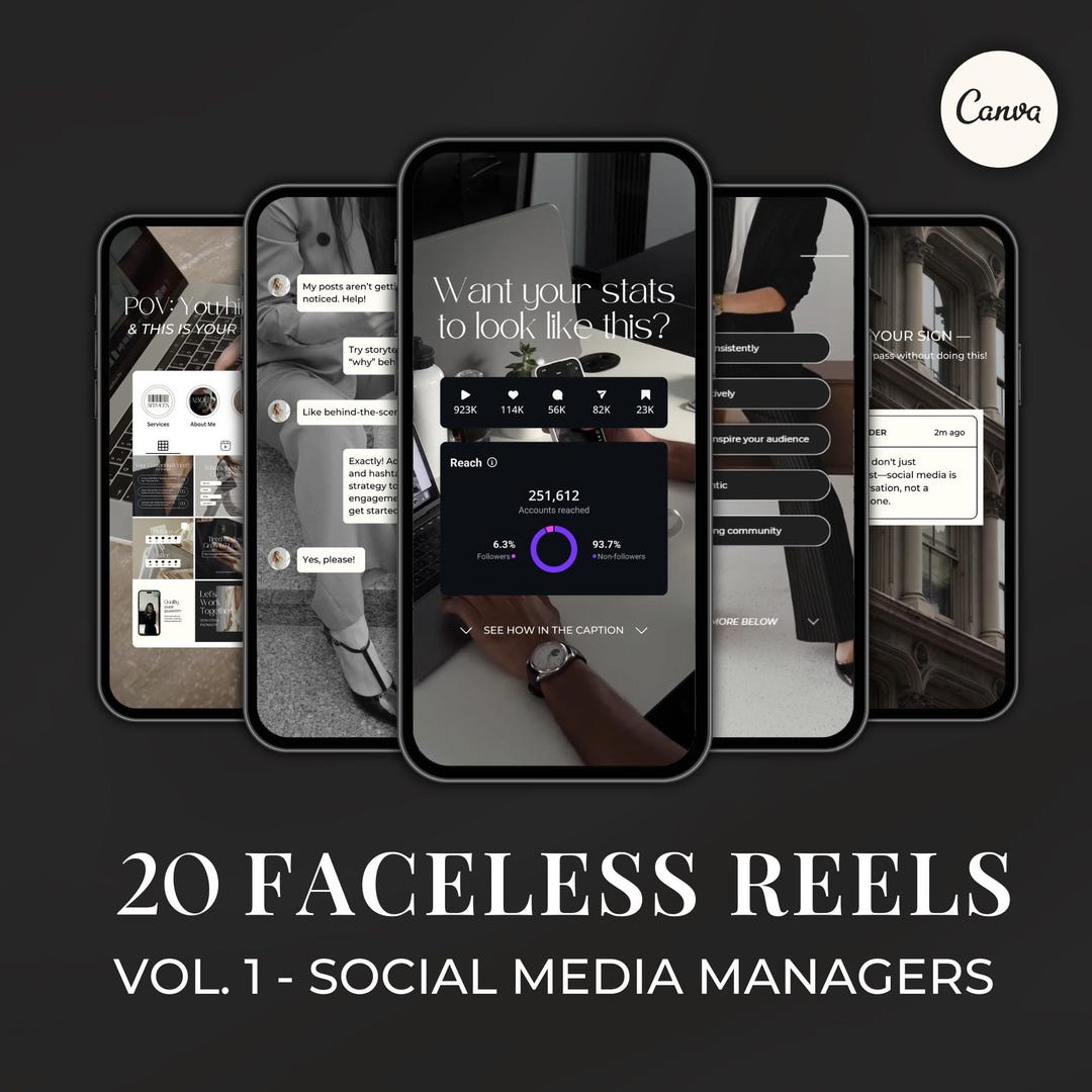 Faceless Reels for Social Media Managers and Virtual Assistants ...
